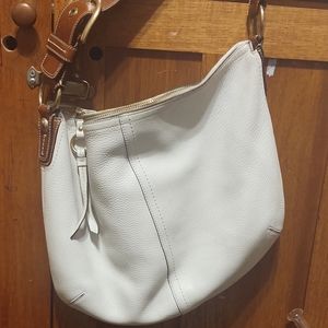 Coach | Bags | Vintage Coach White Shoulder Bag | Poshmark